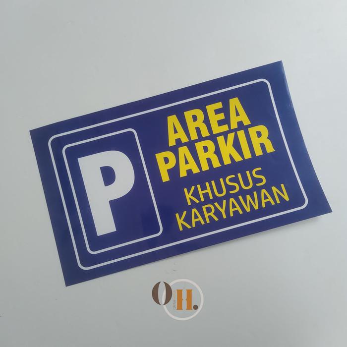Jual Stiker parkir khusus karyawan - Stiker petunjuk parkir - stiker ...