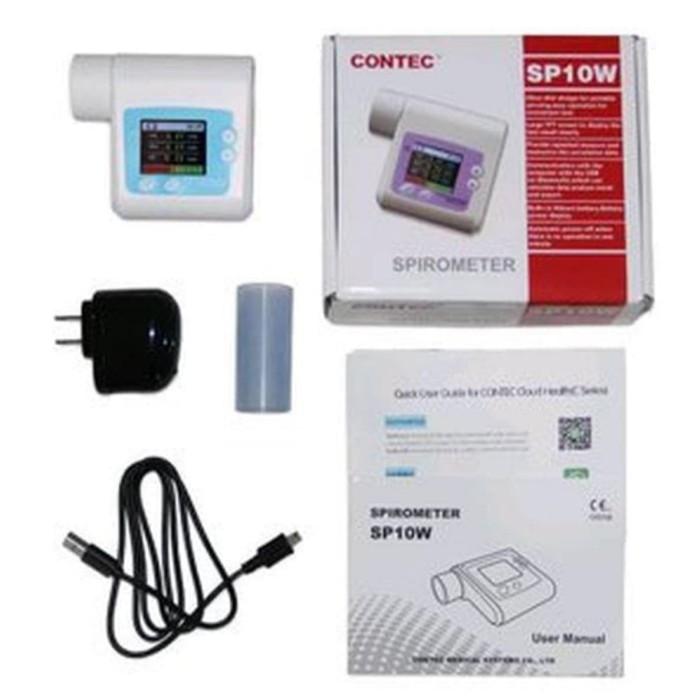 Jual contec SP10W bluetooth wireless Digital Hand-held Spirometer Lung ...