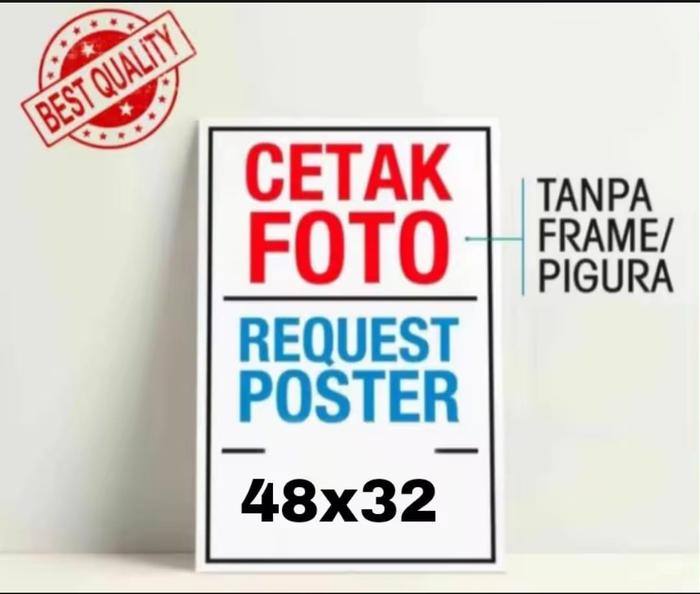 Jual CETAK FOTO PLUS BINGKAI 30R (40X60) LAMINASI CETAK FOTO KELUARGA ...