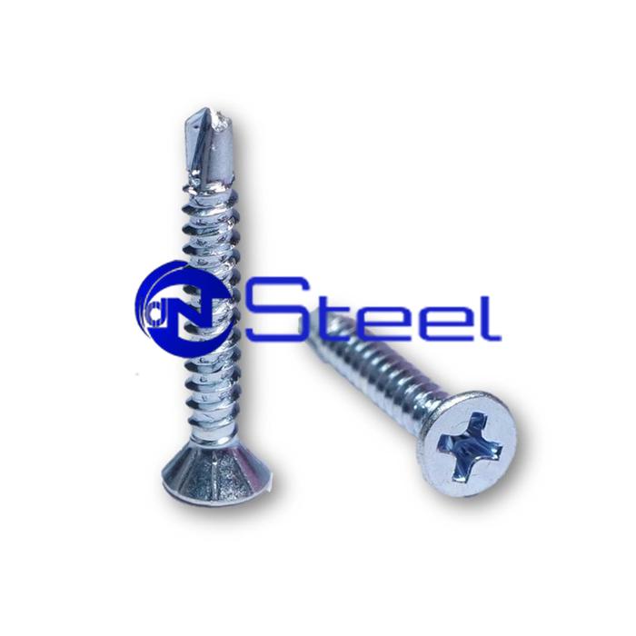 Jual Skrup Roofing Flat Head SDS 8 x 32mm | Sekrup Drilling Besi Kepala ...