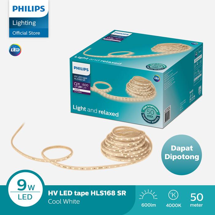 Promo Lampu Philips LED Strip HLS168 9W/M 50M 4000K Putih Netral Cicil ...