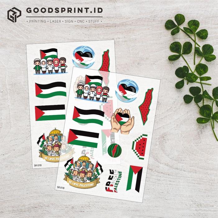 Jual Stiker Bendera Palestina Sticker Free Palestine Stiker Pipi ...