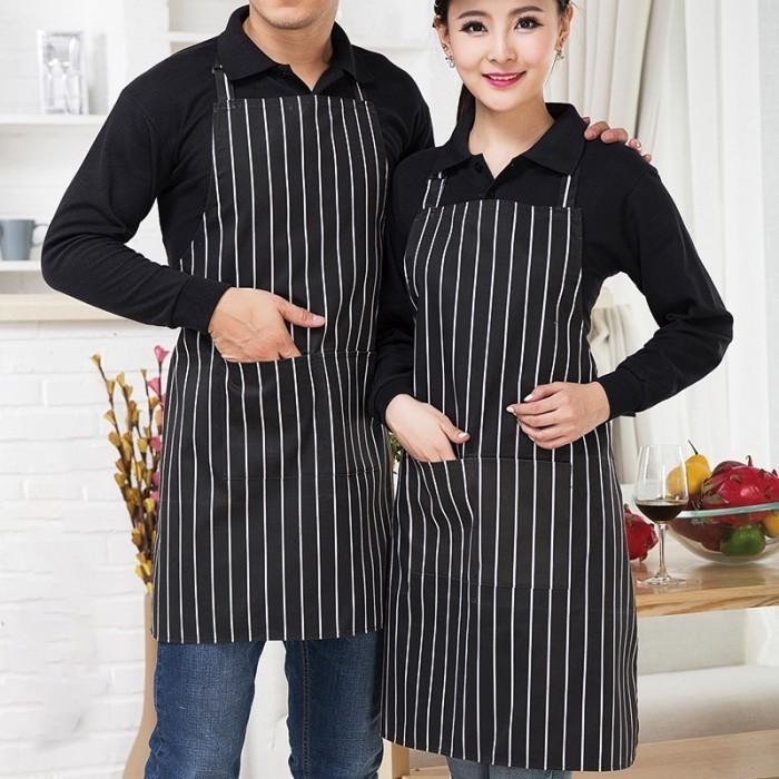 Jual Chef Series /Stripe Series/Full Panjang Apron /Chef Wear Apron ...