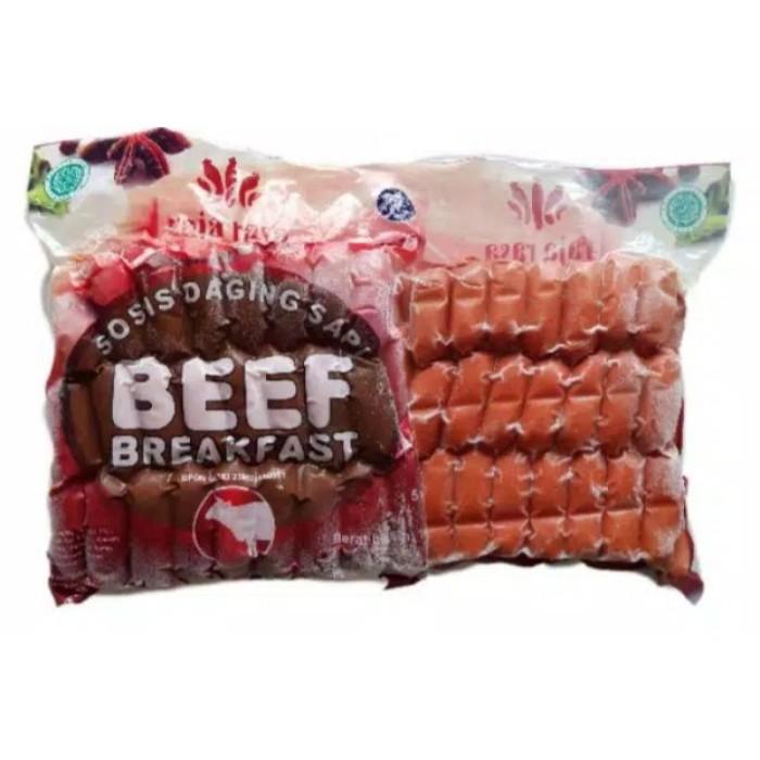 Jual Sosis Daging Sapi Premium Raja Rasa Beef Breakfast Sosis 1Kg ...