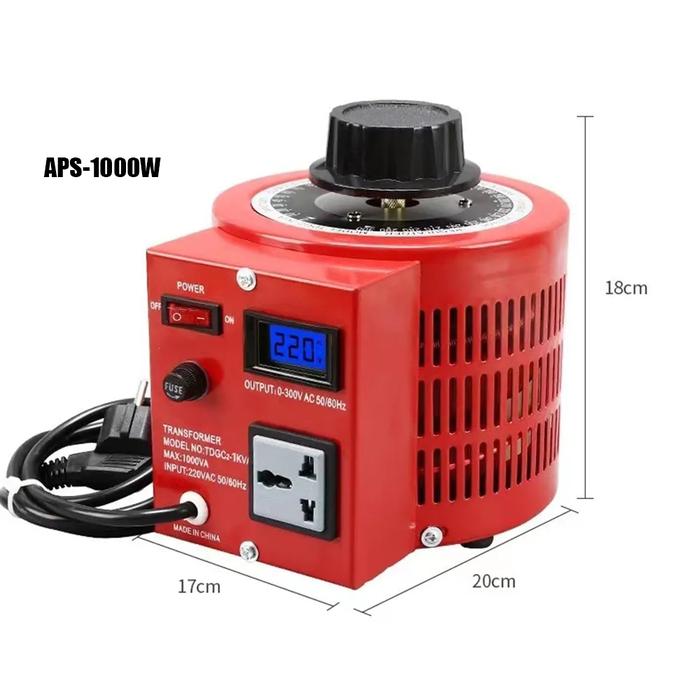 Jual APS-1KW Single-phase voltage regulator 1000W input 220v adjustable ...