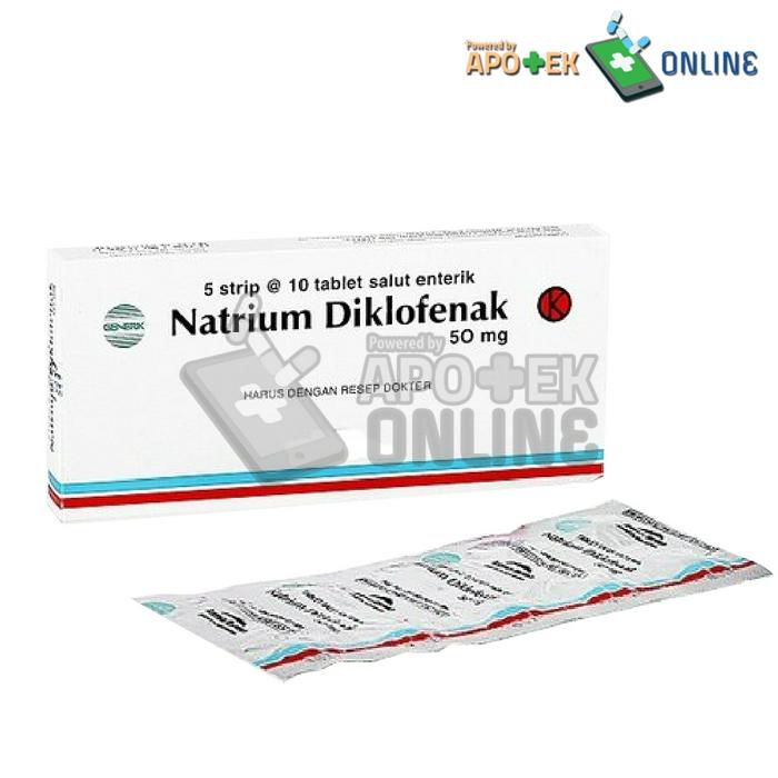 Jual NATRIUM DIKLOFENAK 50MG 1 STRIP 10 TABLET - Kab. Bondowoso ...