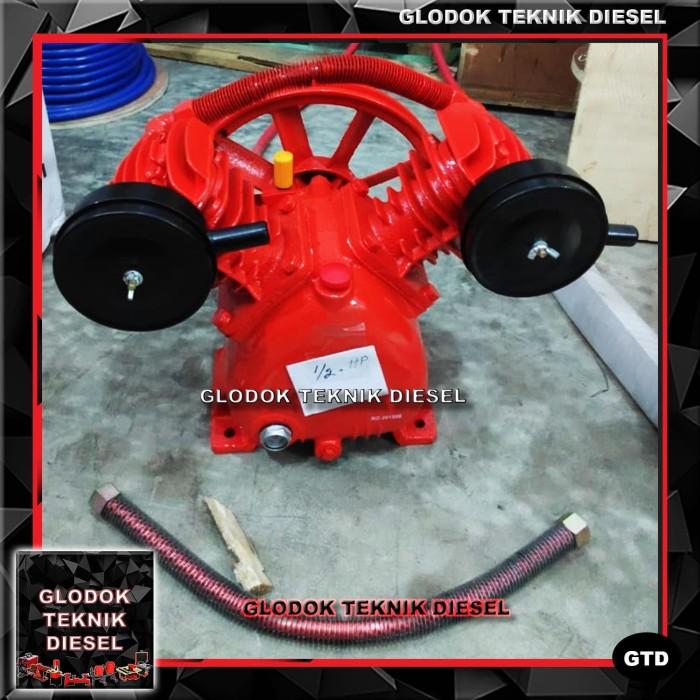 Jual KEPALA KOMPRESOR 1/2 HP BARE AIR COMPRESSOR HEADPUMP 0.5 HP ...