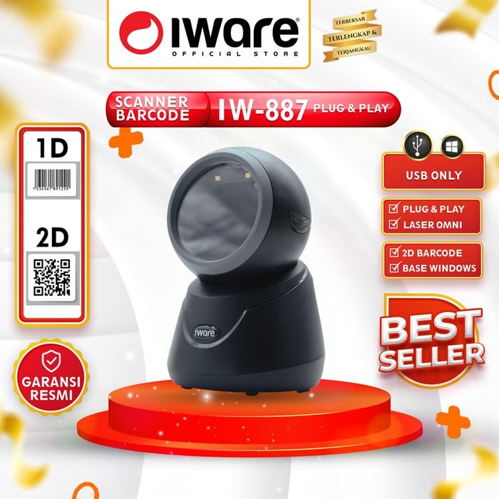 Jual IWARE 2D PRJ-777 E-FAKTUR OMNI IMAGE BARCODE SCANNER IW-887 QR CODE/PDF417/EFAKTUR - Kota ...