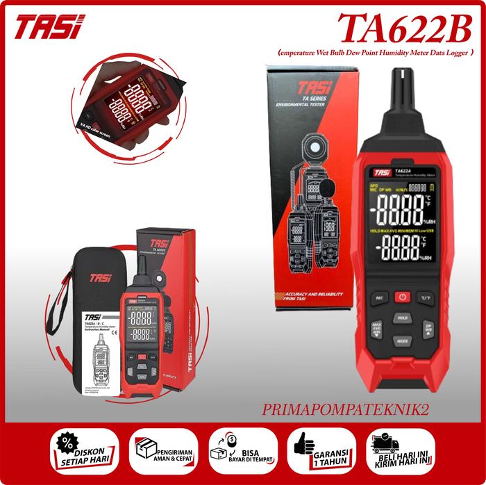 Jual Temperature Wet Bulb Dew Point Humidity Meter Data Logger TASI ...