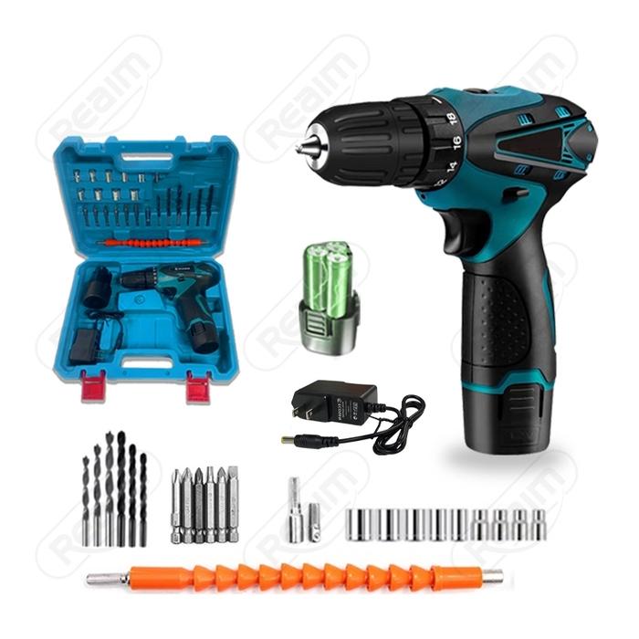 Jual EDS REAIM 198V Mesin Bor Baterai Cordless Bor Listrik Set 450W ...