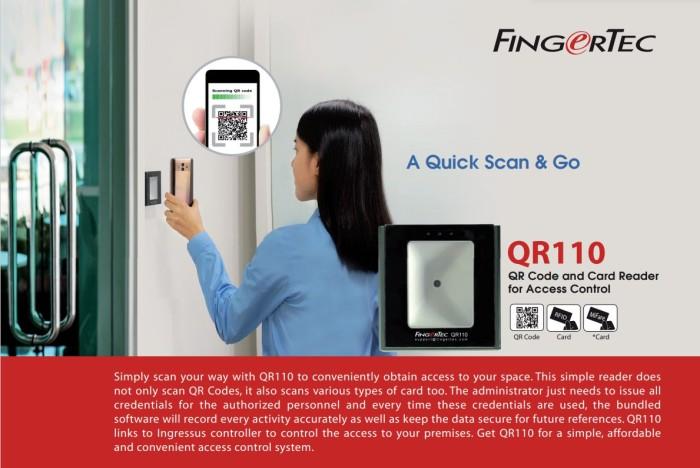 Jual MESIN KASIR ACCES DOOR FINGERTEC QR 110 (MESIN ABSENSI) VERIFIKASI ...