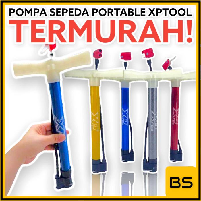 Jual XP TOOL Pompa Ban PENDEK Pompa Sepeda Motor Mini Angin Manual ...