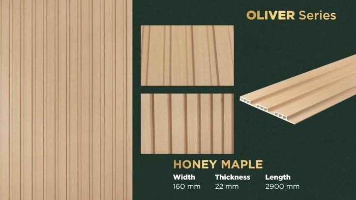 Jual Gaia Neopanel Tebal 14 mm Oliver Series / Panel Dinding 3D - Honey ...