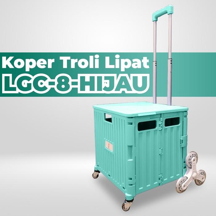 Jual MERDEKA NEW PRODUK Folded Shopping Trolley Troli LGC-8 Serbaguna ...