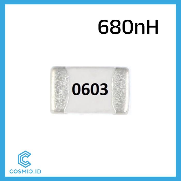 Jual Induktor 680nH SMD SMT 0603 Inductor 680 nH Nano Henry NanoHenry ...