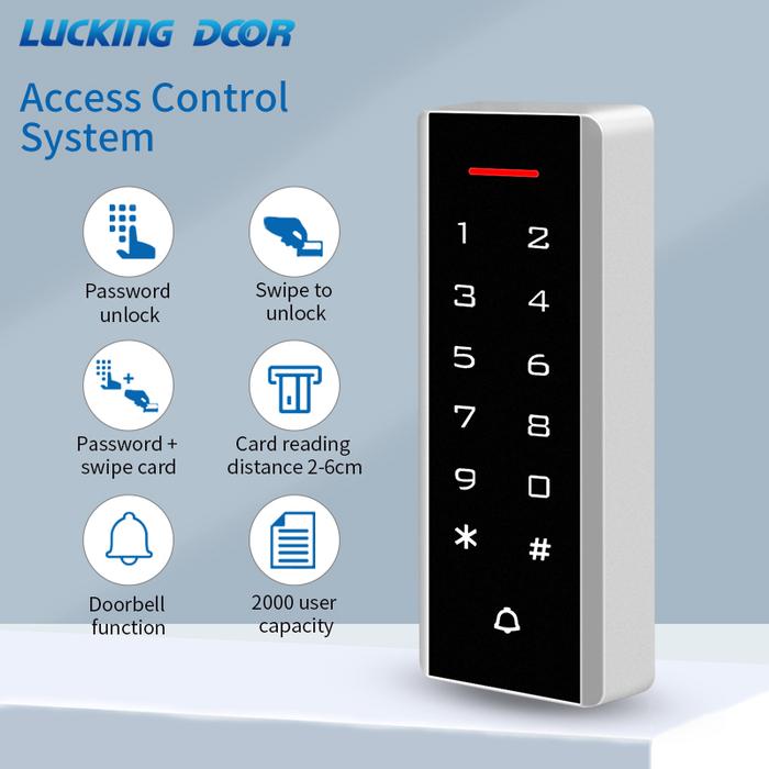 Jual Mini Narrow Size Access Control Keypads RFID Access Controller ...