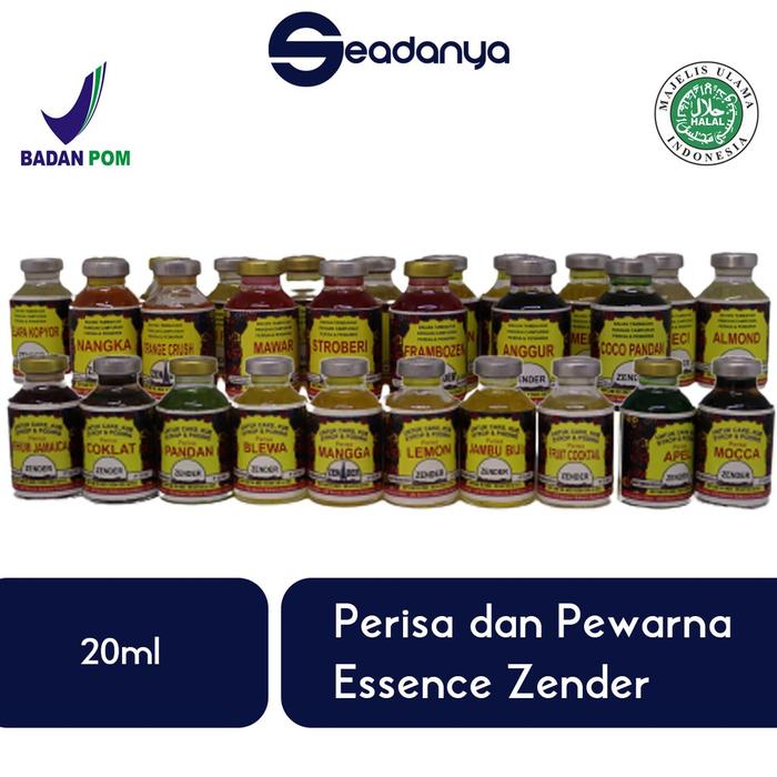 Jual Perisa dan Pewarna Makanan Zender Essence 20ml TERLENGKAP - Semua ...