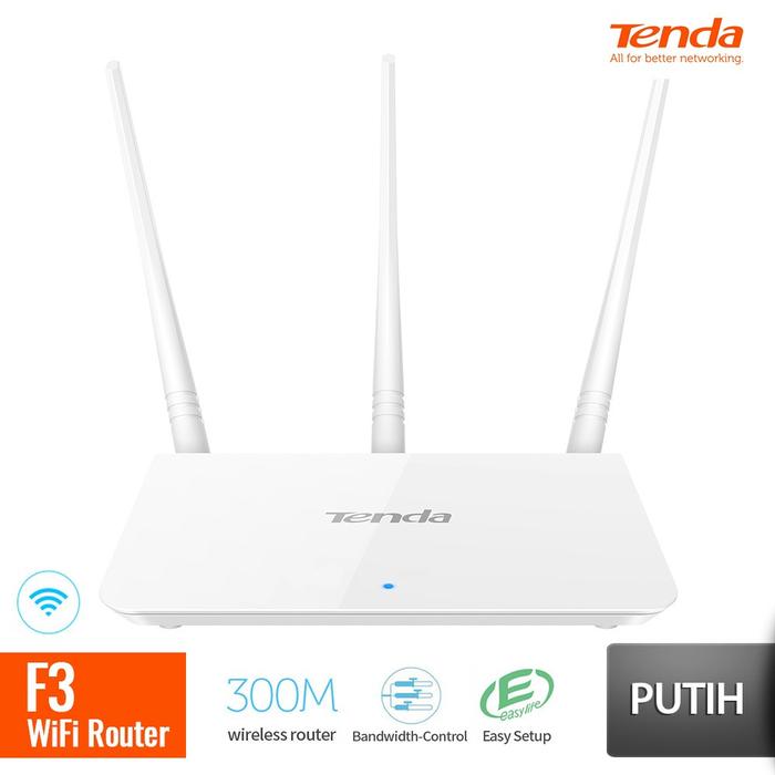 Jual Tenda F3 Wireless Router 3 Antenna 300 Mbps - Jakarta Pusat ...
