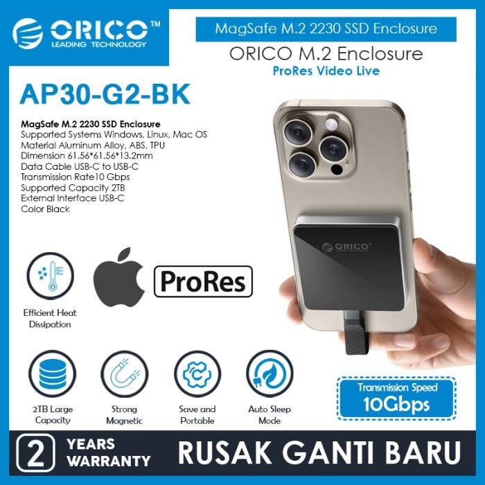 Promo ORICO Magnetic MagSafe IPHONE 15 ProRes M.2 2230 SSD Enclosure ...