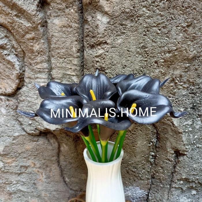 Promo Bunga Lily 1 Kuntum Bahan Latex Bunga Palsu Plastik Calla Cala ...