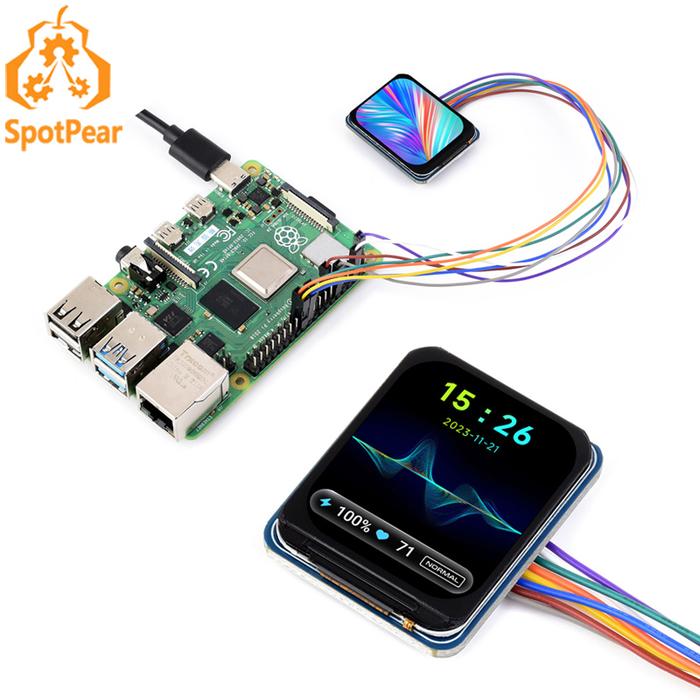 Jual promo 1.5inch LCD Display Module IPS SPI Rounded Corners 240×280 ...