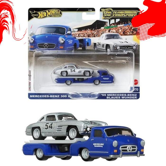 Jual Hot Wheels Team Transport Mercedes Benz 300 SL Mercedes Blaues ...