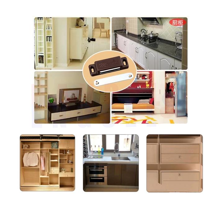 Jual Magnet Pintu Kayu Magnet Pintu Lemari Laci Kotak Coklat Putih Besi ...