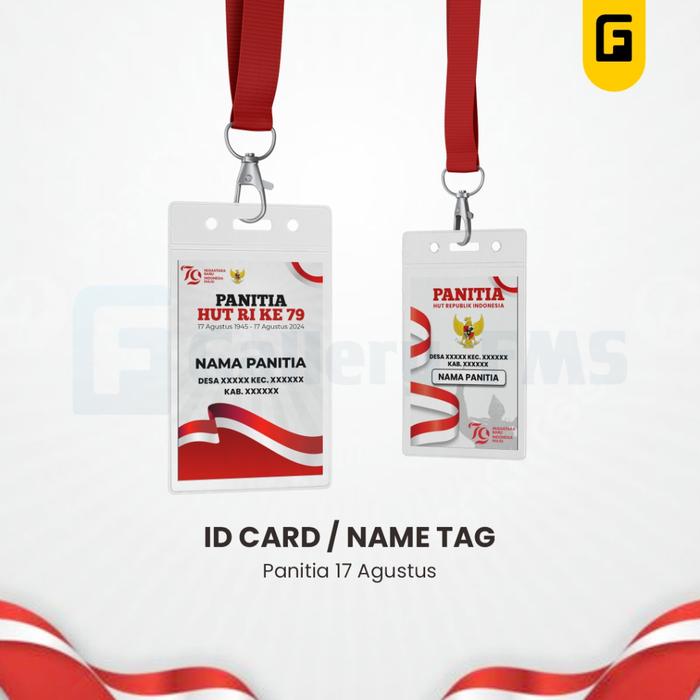 Jual Name Tag Panitia 17 Agustus - Id Card Panitia 17 Agustus Custom ...