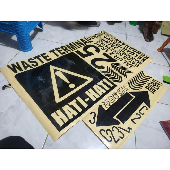 Jual Cutting Sticker Custom Bebas Request perusahaan warung toko ...