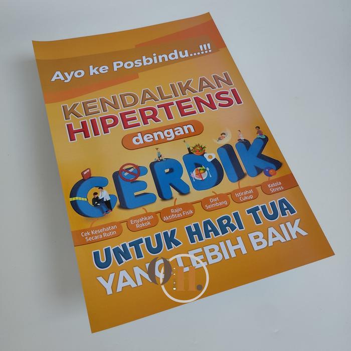 Jual Poster Kendalikan Hipertensi Dengan Cerdik - Poster Lansia PTM ...