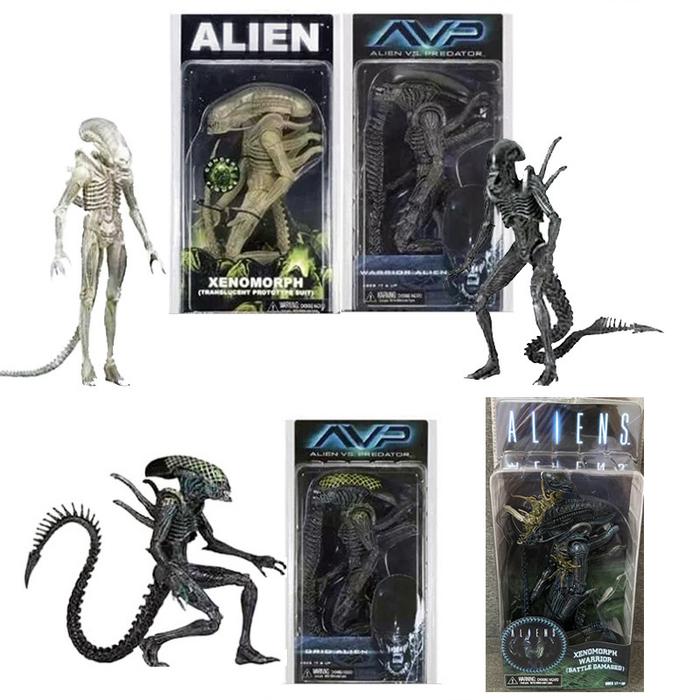Jual NECA Grid Warrior Alien Xenomorph Translucent Prototype Suit ...