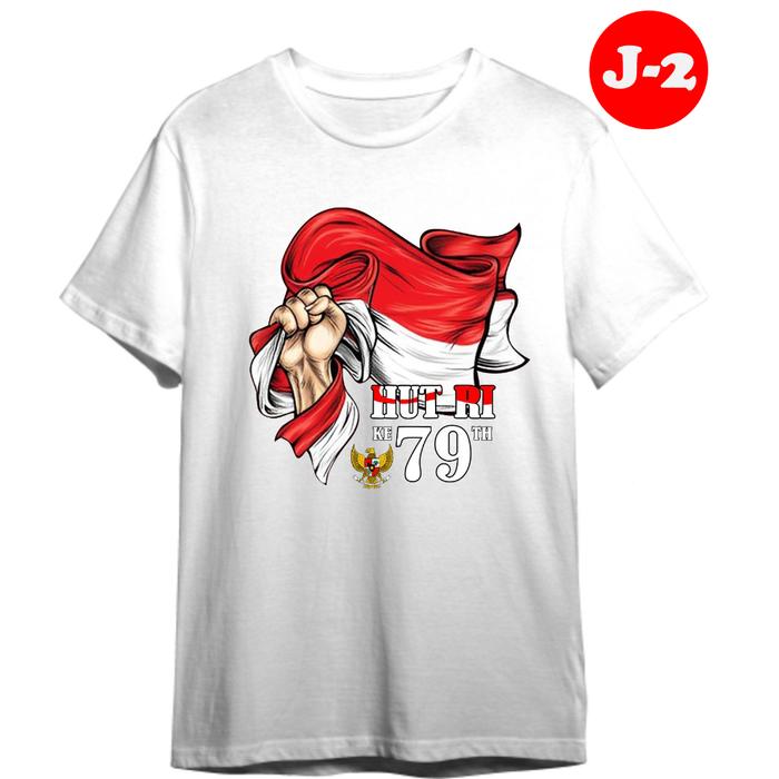 Jual KAOS 17 AGUSTUSAN 3 WARNA kaos 17 agustus hut RI ke 79 gambar ...