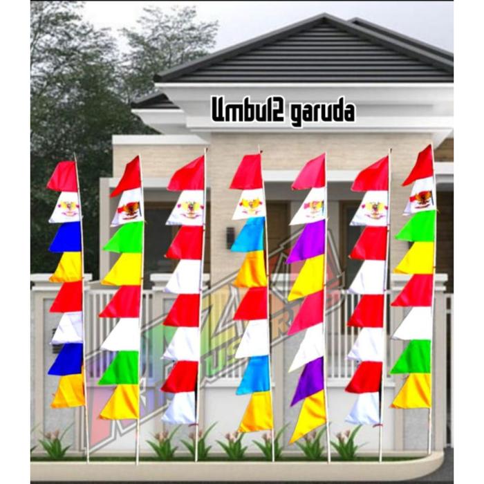 Jual -PROMO MERDEKA- BENDERA UMBUL2 MERAH PUTIH 17 AGUSTUSAN SATUAN ...
