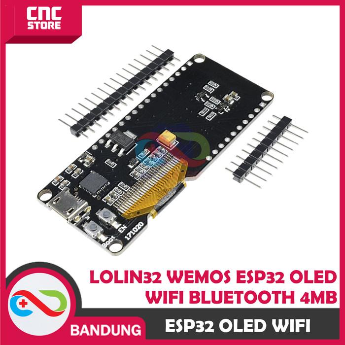 Jual LOLIN32 WEMOS ESP32 WITH OLED DISPLAY IOT BLUETOOTH 4MB ESP-32 ...