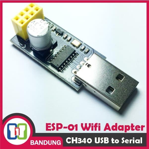Jual [CNC] CH340 USB TO SERIAL ESP8266 ESP-01 WIFI ADAPTER MODULE ...