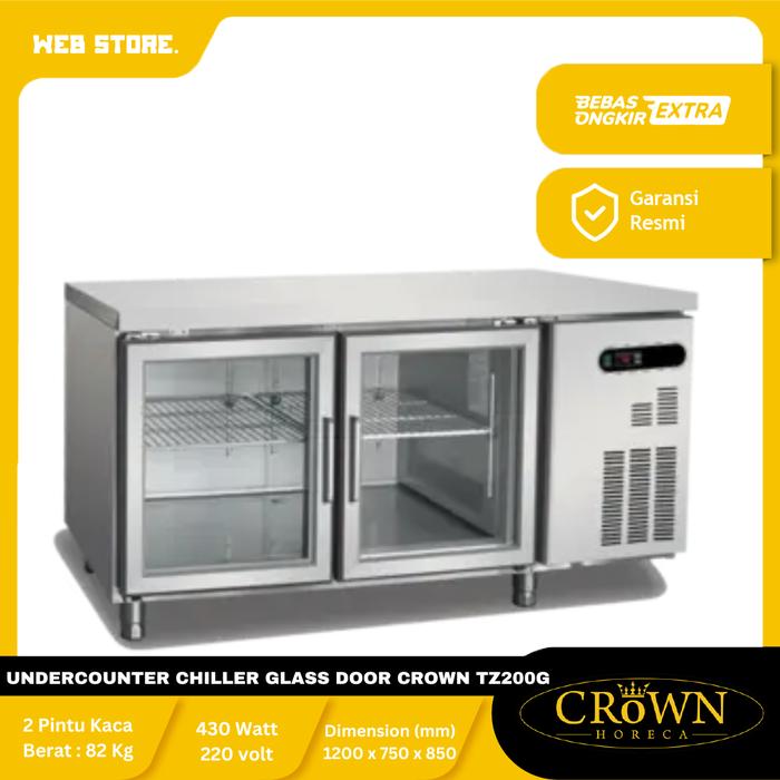 Jual Lemari Pendingin Makanan Dan Minuman 2 Pintu Model Kaca Under ...