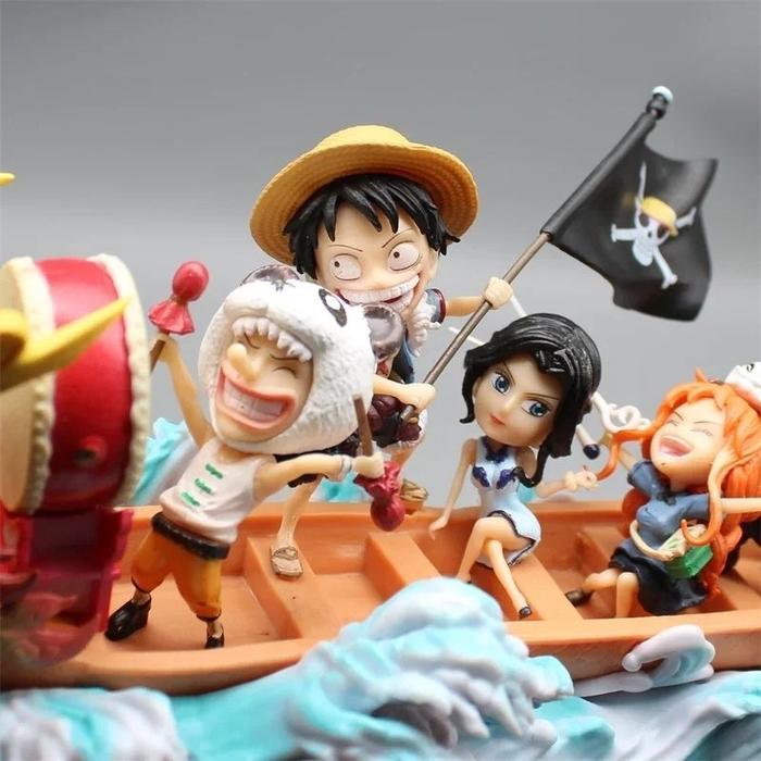 Jual [Ready] One Piece Luffy Dragon Boat Team Action Figure Luffy Zoro ...