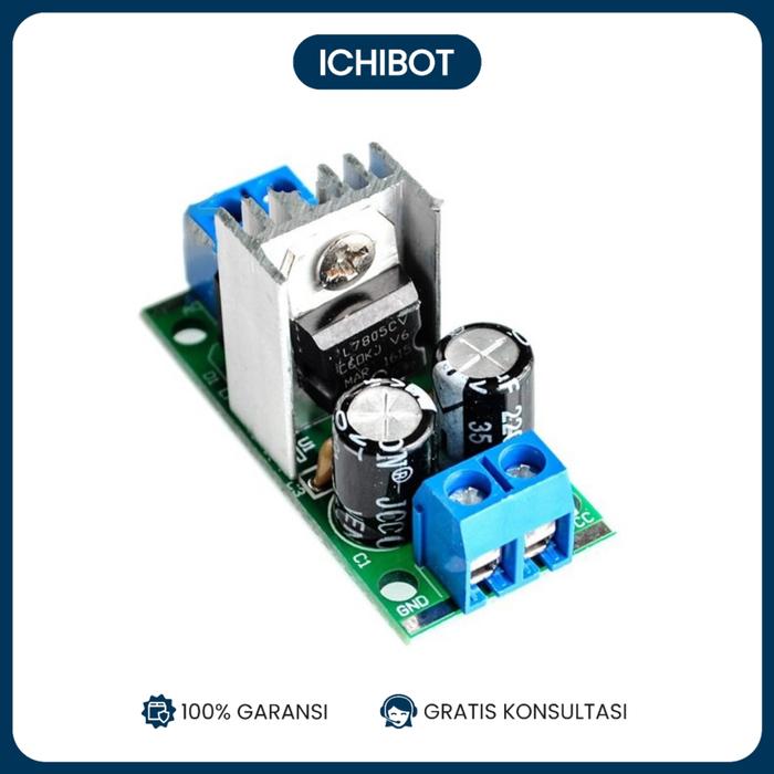 Jual Modul Pengatur Tegangan LM7805 7805 7805CV L7805 Voltage Regulator Modul 5V DC Power Supply ...