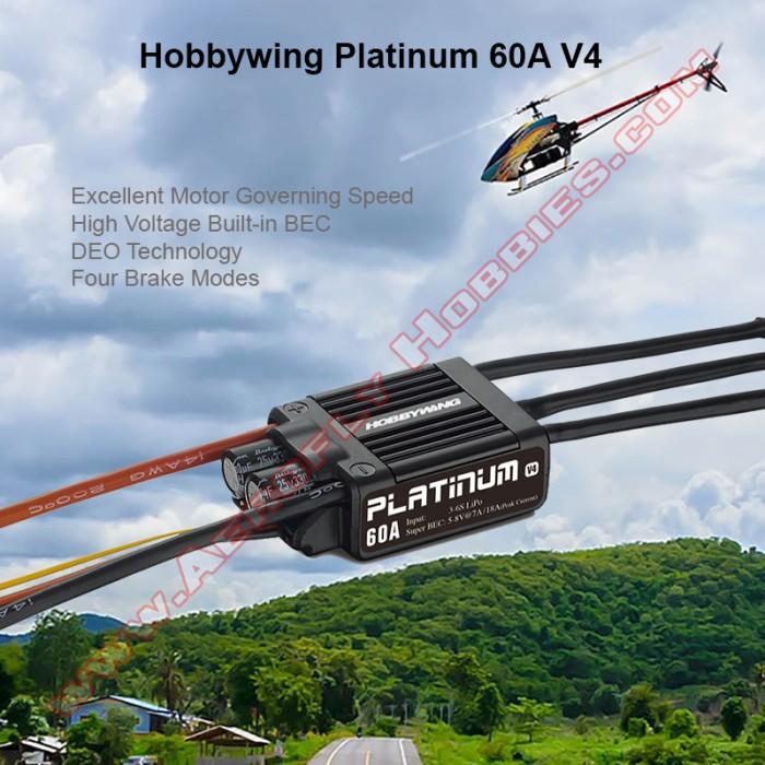 Jual Hobbywing 60A ESC V4 Platinum Pro for 3-6S Lipo Battery - Jakarta Barat - RemoteControl ...
