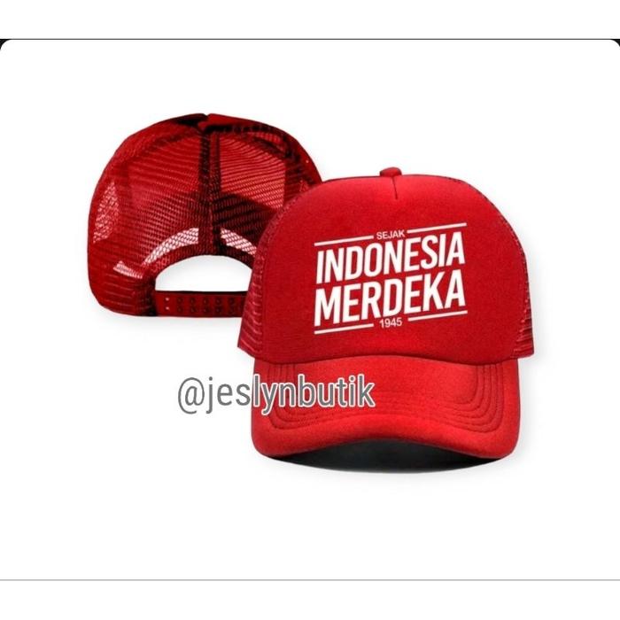 Jual Topi Trucker Jaring Indonesia Merdeka Special HUT RI sejak ...