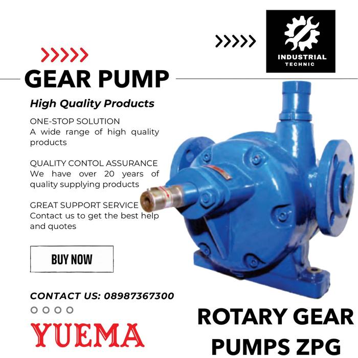 Jual YUEMA ROTARY GEAR PUMPS ( GLAND PACKING ) TYPE ZPG-5 SUCTION 40 mm ...
