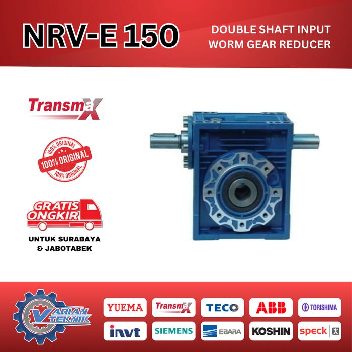 Jual Worm Gear NRV-E 150 Ratio 7,5 - 100 Transmax/ Gear Box NRV 150 - Jakarta Utara ...