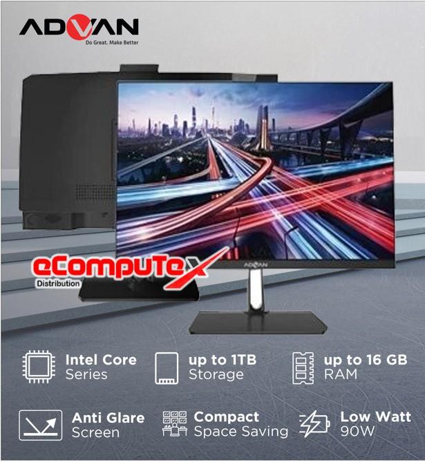 Jual Pc Aio Advan Deskbook Core I3-82S - I3-1215U 8Gb 256Gb - Tkdn ...