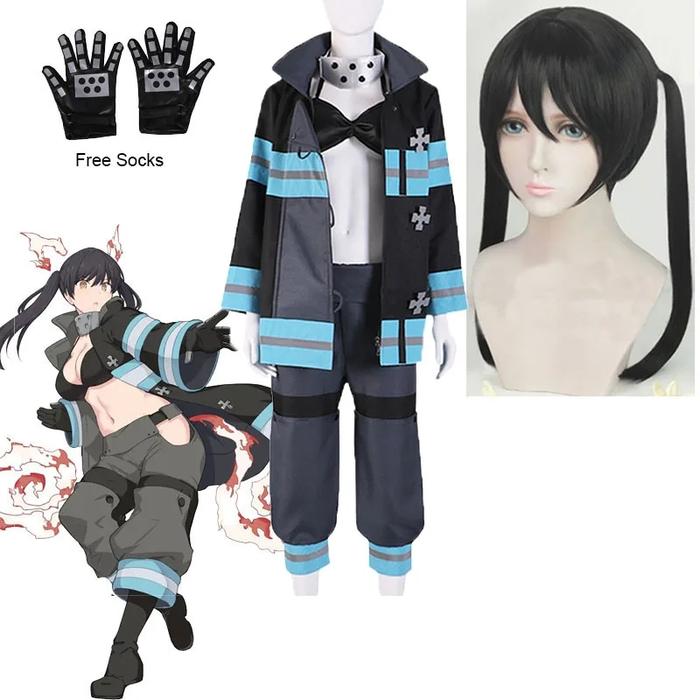 Jual Fire Force Kotatsu Tamaki Cosplay Costume 1st Special Fire Brigade ...