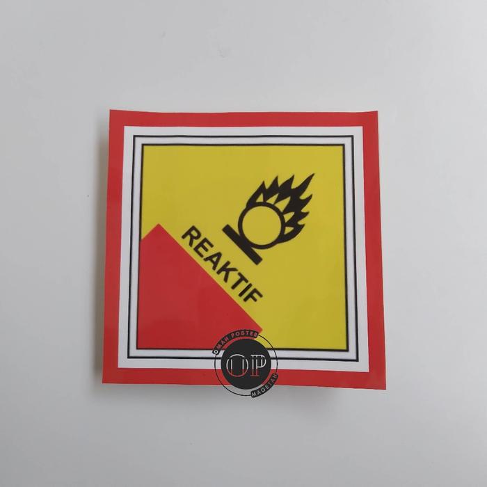 Jual Stiker Reaktif - Stiker Limbah K3 - Stiker Limbah Hazard - Kab ...