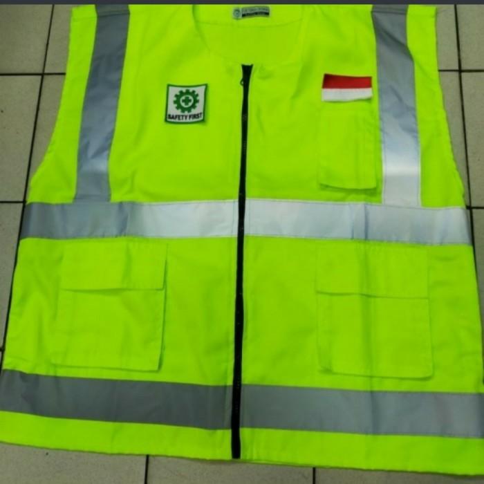 Jual Rompi Safety Victoria Rompi Proyek + Logo Bendera Dan K3 Hijau ...