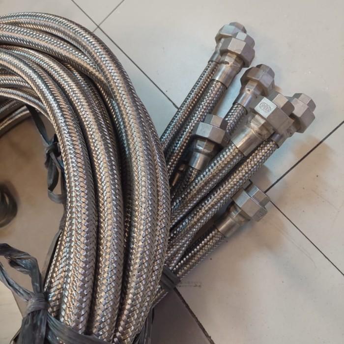 Jual Flexible Hose Stainless 304 Watermur / Union 1/2" inch Panjang 1 Meter - Jakarta Barat ...