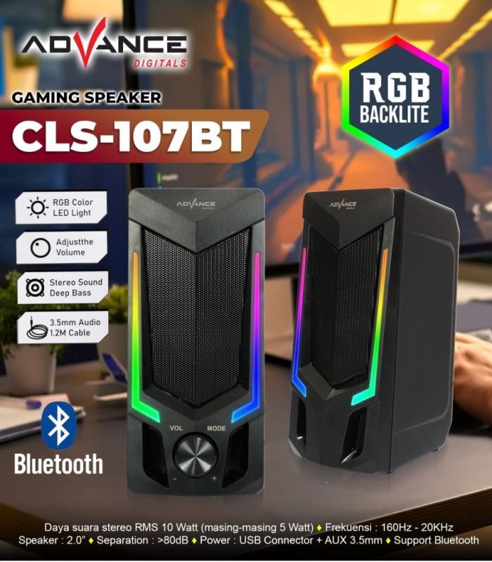 Jual Speaker Gaming Advance CLS-107BT RGB Bluetooth Portable - Kota ...