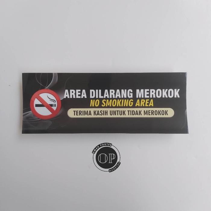 Jual Stiker Area Dilarang Merokok - No Smoking Area - Terima Kasih ...