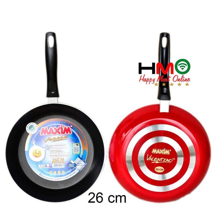 Jual Frypan Teflon Maxim Valentino Diameter 12 18 20 22 24 26 Cm - 22 ...